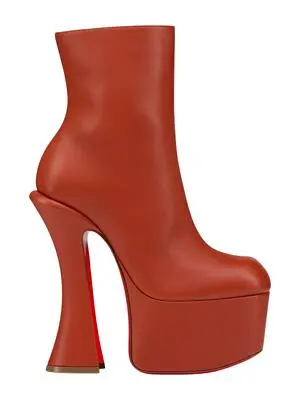 CHRISTIAN LOUBOUTIN Aquabootie 160 Leather Ankle Boots - Orange