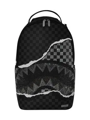 SPRAYGROUND Crystal-embellished Check Backpack - Gold