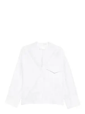 Christian Wijnants Pocket V-neck Shirt - White