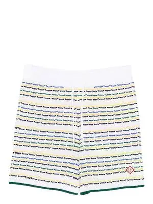 Casablanca Patterned Shorts - White