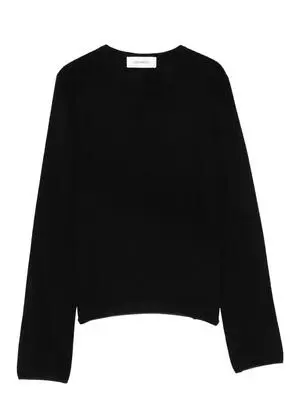 LISA YANG Georgie Long-sleeve Crew-neck Top - Black