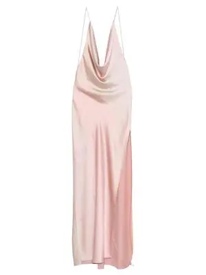 Andamane Vera Cowl-neck Maxi Dress - Pink