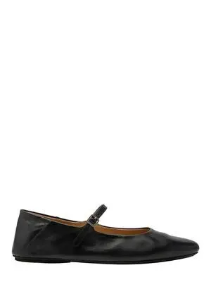 Marsèll Strascico Buckle-strap Ballerina Shoes - Black