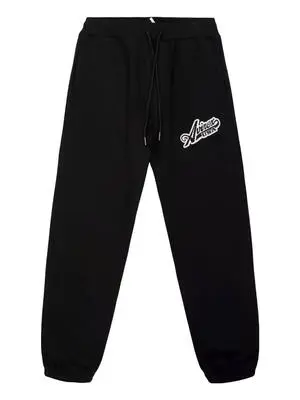 AVIREX Logo Embroidered Trousers - Black