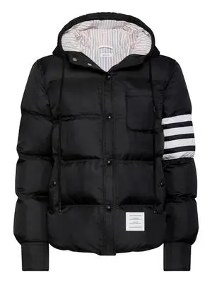 Thom Browne Ripstop 4-bar Jacket - Black