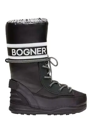 Bogner Logo Lace-up Snow Boots - Black