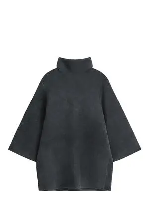 Cos Chenille-knit Mock-neck Jumper - Gray