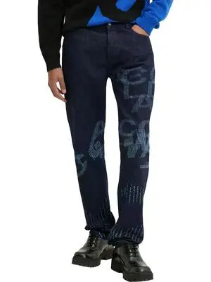 A-COLD-WALL* Graphic-Print Five-Pocket Jeans