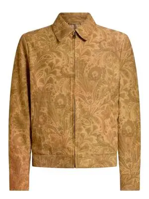 Etro Paisley Motif Zip Jacket - Brown
