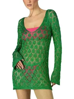 PARAMIDONNA Mira Crochet Dress - Green