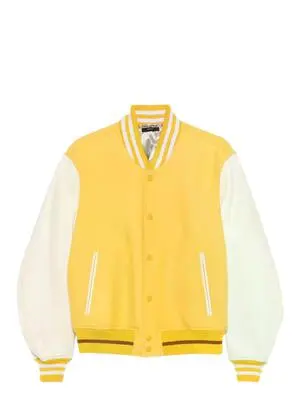 TOM FORD Striped-trim Buttoned Jacket - Yellow