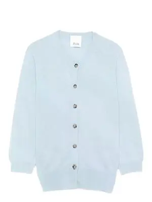 ALLUDE Buttoned Cardigan - Blue