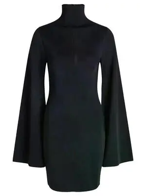 Calvin Klein Mock-neck Mini Dress - Black