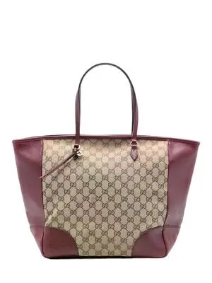 Gucci Gg Canvas Bree Tote - Brown