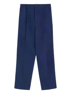 Valentino Garavani Vlogo Signature Cotton Trousers - Blue