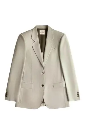 TOD'S Textured Weave Single-breasted Blazer - Neutrals
