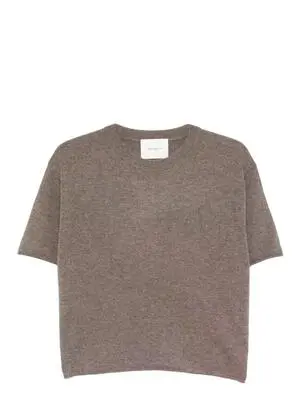 LISA YANG Cila Crewneck T-shirt - Brown