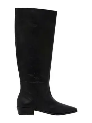 SUMMERY COPENHAGEN Pointed-toe Knee-high Boots - Black