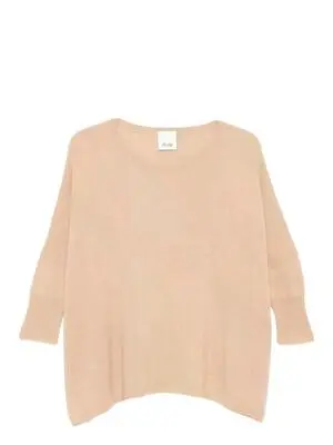 ALLUDE Crew-neck Sweater - Neutrals
