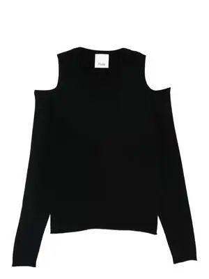 ALLUDE Cut-out Top - Black