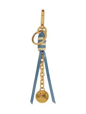 Etro Leather Bag Charm - Blue