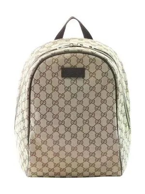Gucci Gg Canvas Backpack - Brown