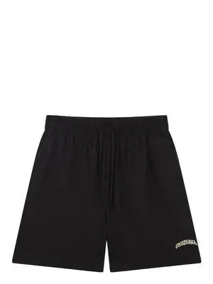 Casablanca Volcano Jacquard Silk Shorts - Black