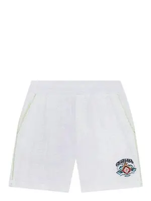 Casablanca Towelling Monogram Shorts - White