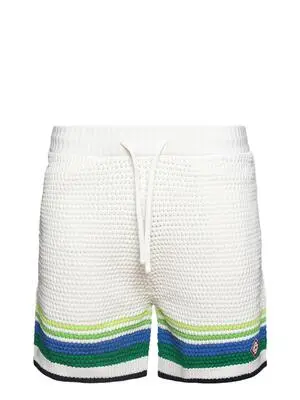 Casablanca Stripe Knit Short - White