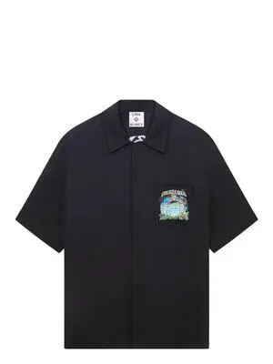 Casablanca Volcano Short Sleeve Shirt - Black