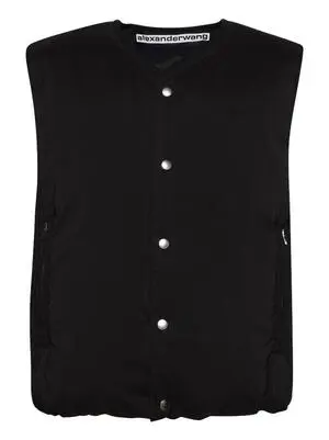 Alexander Wang Moto Puffer Vest - Black