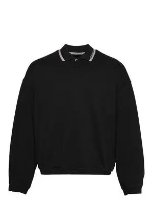 Alexander Wang Long-sleeve Polo Shirt - Black