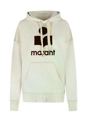 Isabel Marant Mansel Logo Hoodie - Neutrals