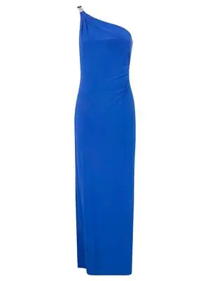Ralph Lauren One-shoulder Draped Dress - Blue