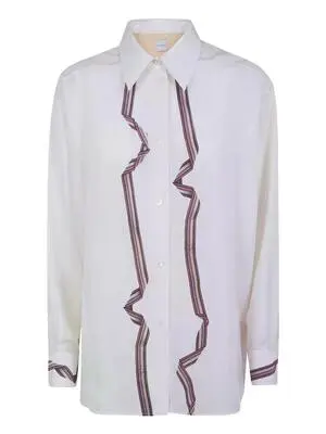 Paul Smith Ribbon-print Shirt - Neutrals