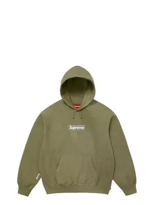 Supreme Box Logo Hooded Sweatshirt Green