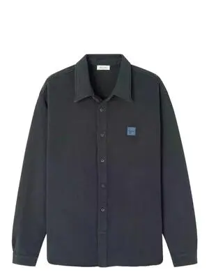 American Vintage Afaz Logo-patch Shirt - Grey