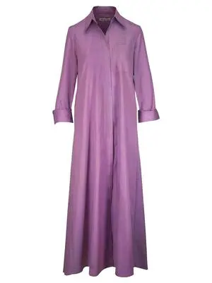 TWP Jenny´s Striped Shirt Maxi Dress - Purple