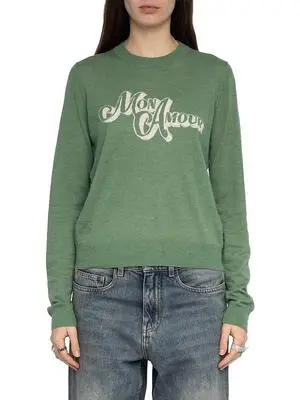 Zadig&Voltaire Miss Mon Amour Cashmere Sweater - Verveine