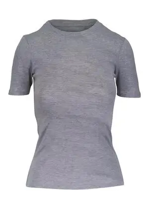 NILI LOTAN Crew-Neck T-Shirt Grey