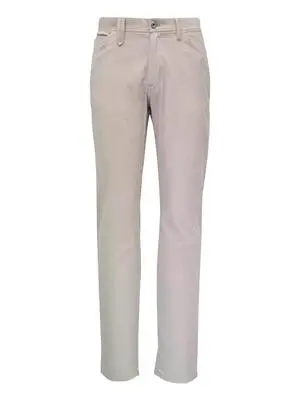 Brioni Meribel Logo-patch Trousers - Neutrals