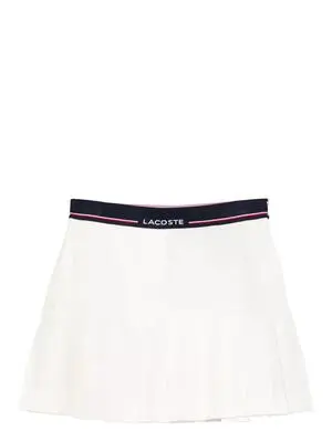 Lacoste Pleated Band Skirt - White