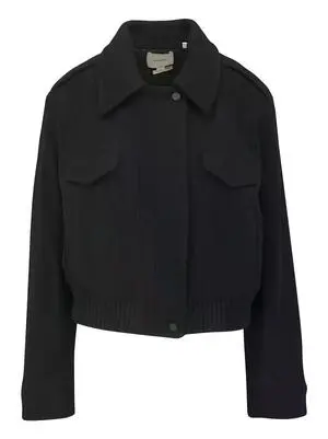 Vince Collared Pocket Jacket - Black