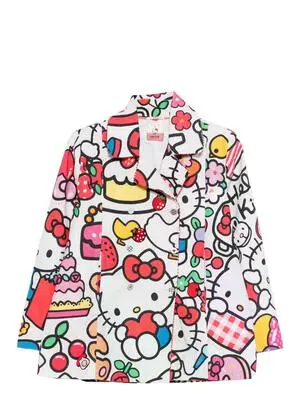 Pero Printed Jacket - White