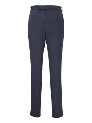 Zegna Wool Tailored Trousers - Blue