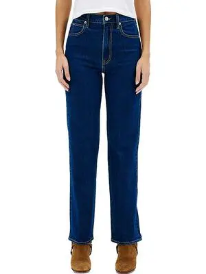 SLVRLAKE London High Rise Straight Jeans - Western Hero