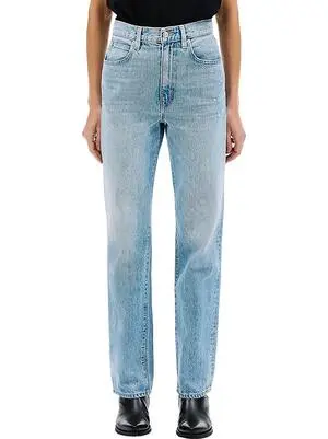 SLVRLAKE London High-rise Straight Jeans - Heartache