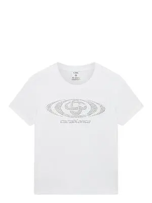 Casablanca Tee - Crystal Warped Logo