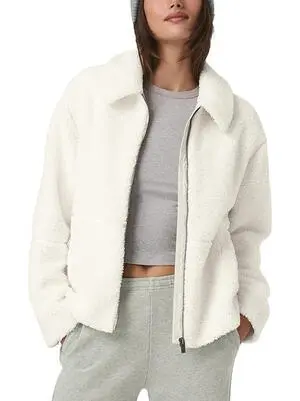 Vuori Lou Full Zip Jacket - Marshmallow