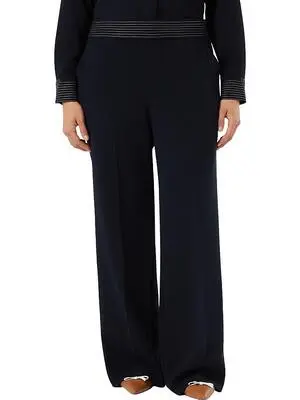 Marina Rinaldi Uscita Briose Straight Pants - Midnight Blue